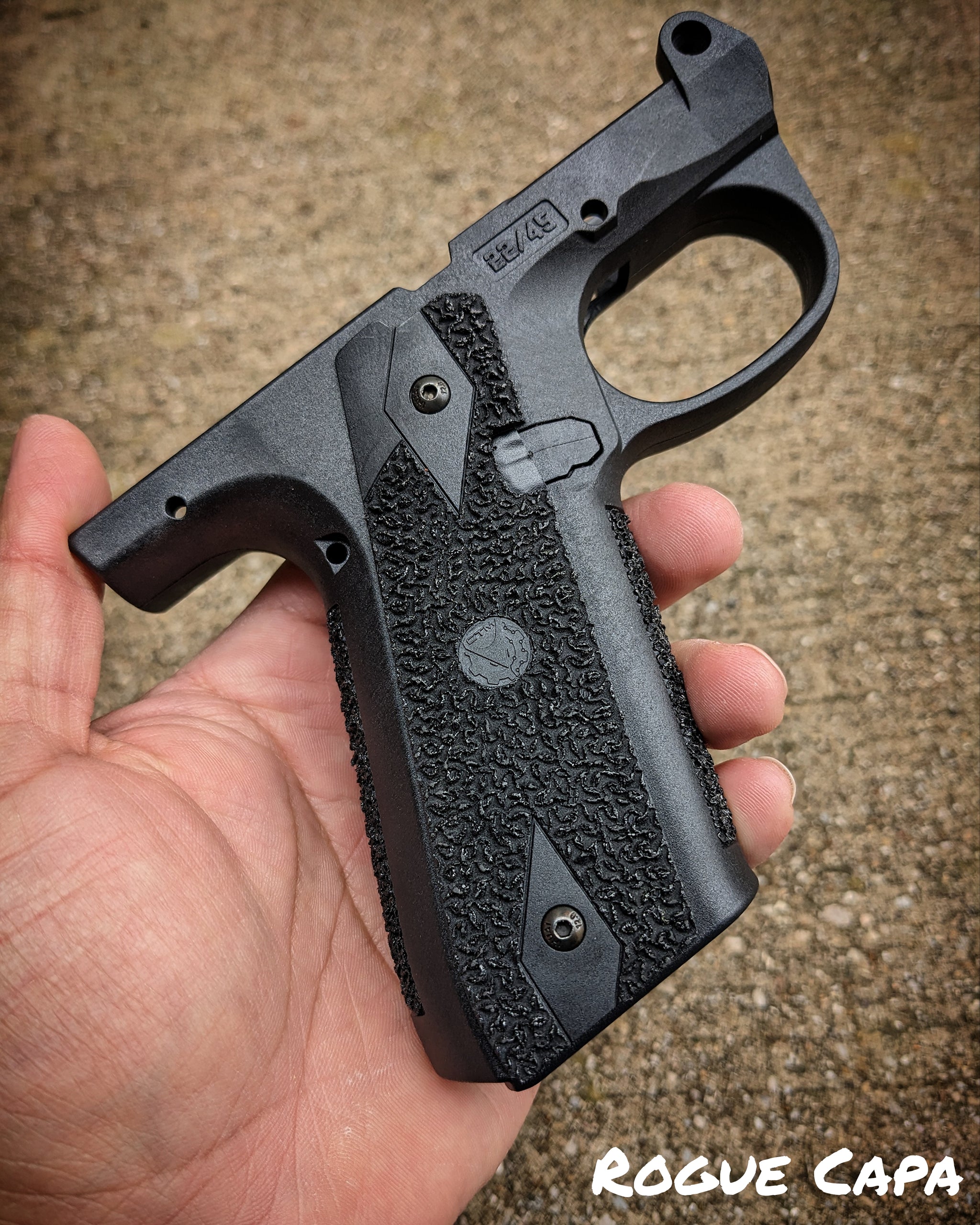 CTM Tac Action Army AAP-01 Grip Stippled- Micro Tri-Hard -Black – roguecapa